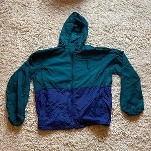 Crest | Jackets & Coats | Vintage Blue And Green Windbreaker Crest ...